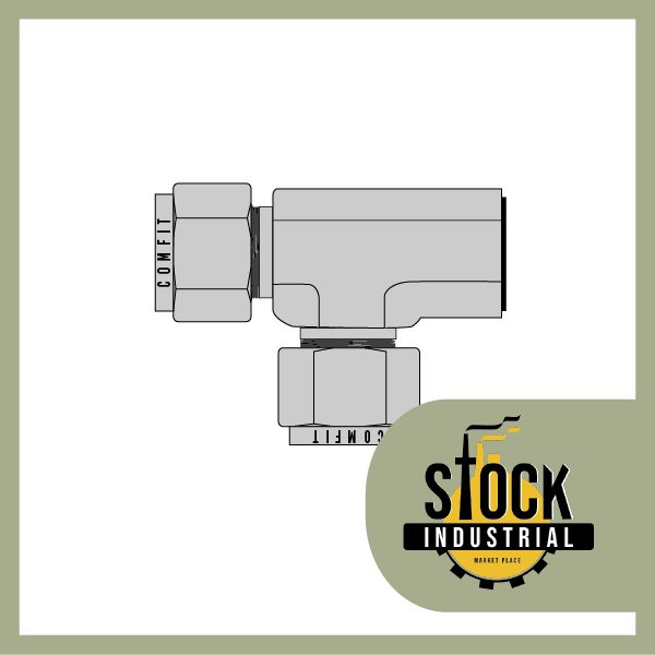 Conector Tee OD x OD x NPT-F para tubing , conexion laterial.